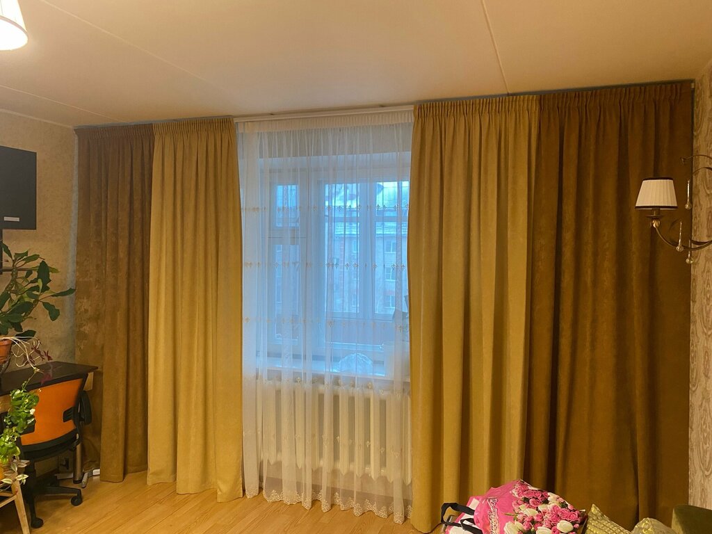 Perde ve korniş üreticileri Тюль портьеры, Velikiy Novgorod, foto