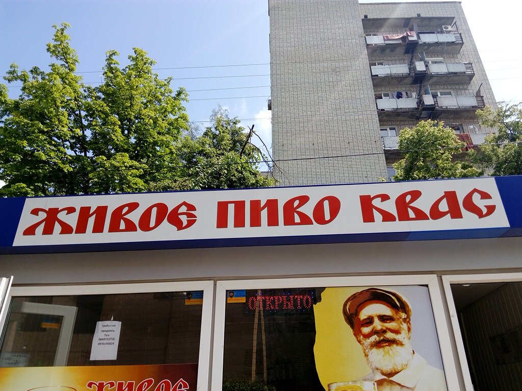 Bira dükkanı Zhivoye pivo kvas, Harkiv, foto
