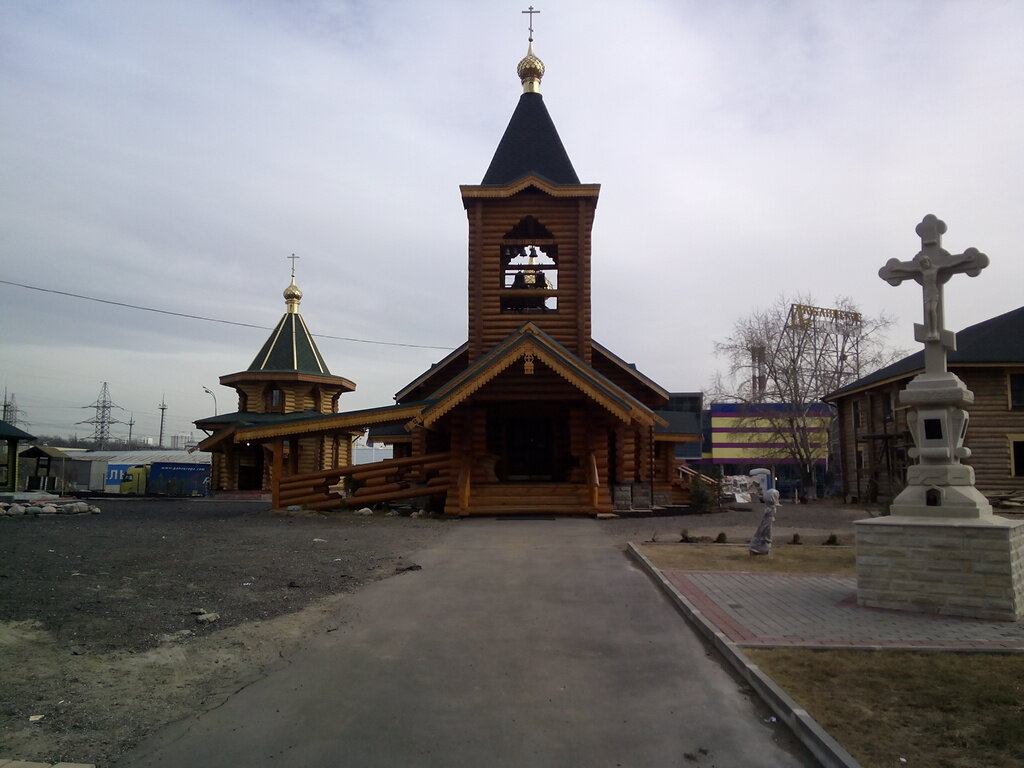 Şapel, haç anıtı Часовня Димитрия Солунского, Moskova, foto