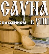 Saunalar Sauna s Basseynom V Upp, Volhov, foto