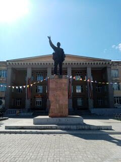 Anıt, heykel В.И. Ленин, Zakamensk, foto