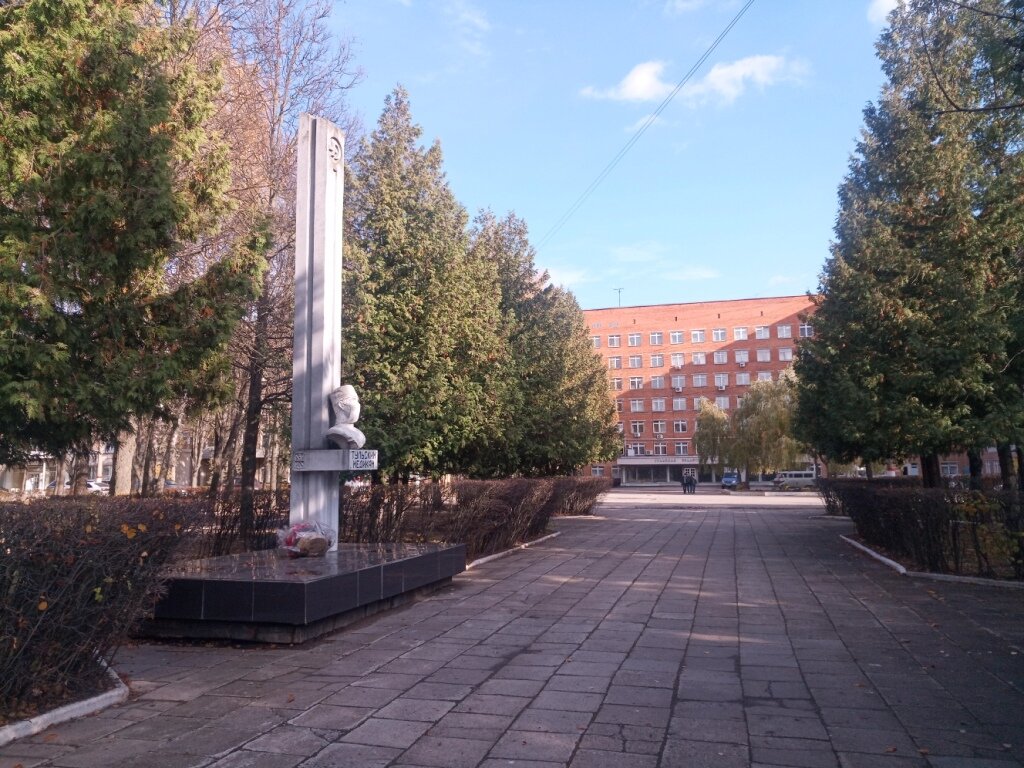 Anıt, heykel Тульским медикам, Tula, foto