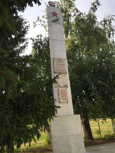 Обелиск воинам, павшим в Великой Отечественной войне 1941-1945 гг. (Republic of Bashkortostan, Ufimsky District, selo Chesnokovka), anıt, heykel  Başkurdistan'dan