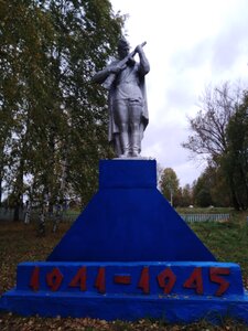 Землякам, павшим в годы Великой Отечественной войны (Udmurtian Republic, Vavozhskiy rayon, selo Bryzgalovo), anıt, heykel  Udmurtiya'dan