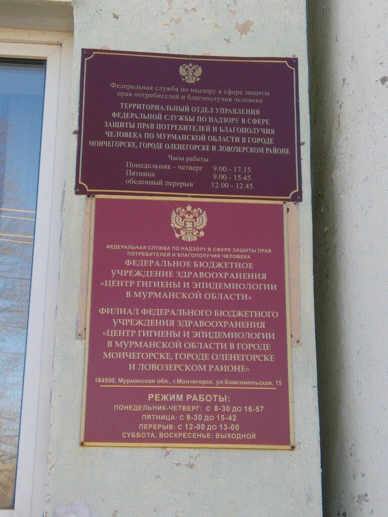 Sağlık denetim hizmetleri Центр гигиены и эпидемиологии Мончегорский филиал, Monchegorsk, foto