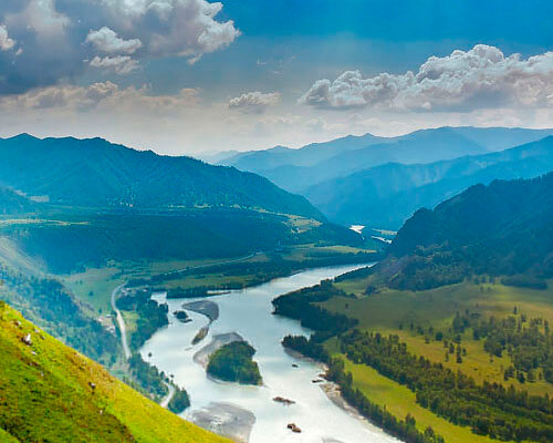 Tatil köyleri Altai expanse, Altayski krayı, foto