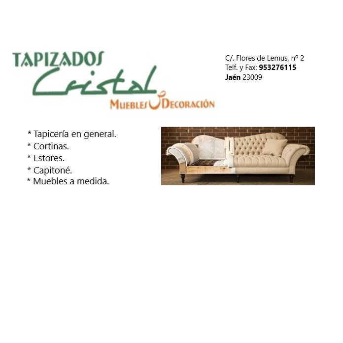 Mobilya mağazaları Tapizados Cristal, Jaen, foto