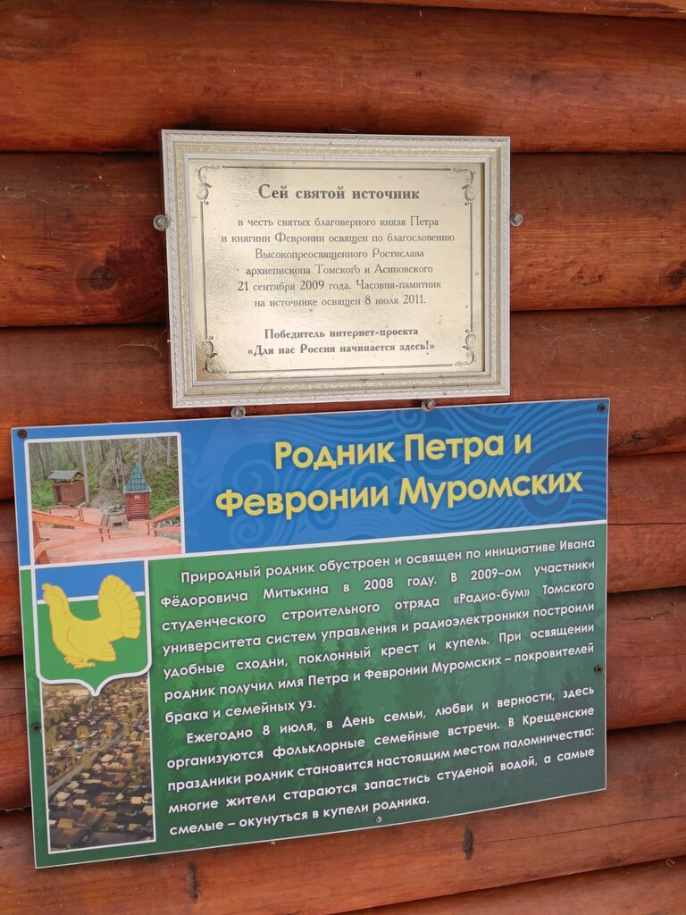 Pınar, çay Источник Святых Петра и Февронии, Tomskaya oblastı, foto