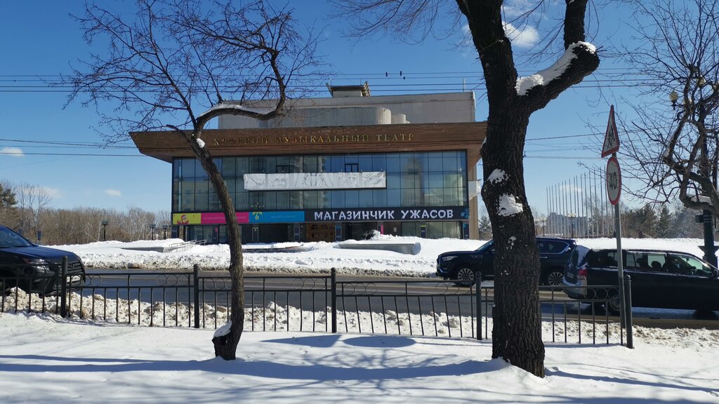 Park, sokak heykeli Театр драмы, Habarovsk, foto