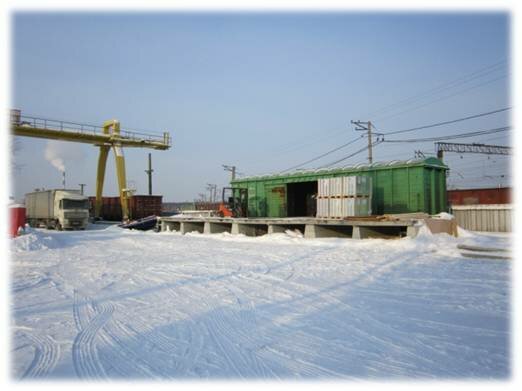 Depo hizmetleri Aramil, gruzovoi terminal RZHD, Sverdlovskaya oblastı, foto
