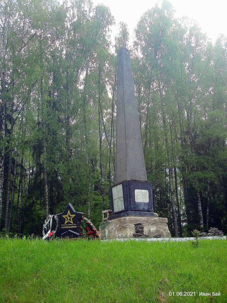 Anıt, heykel Землякам, погибшим в ВОВ, Vitebskaya oblastı, foto