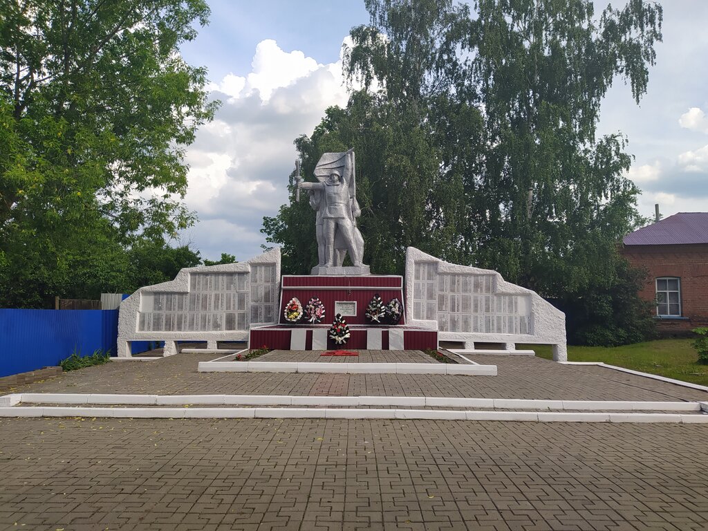 Anıt, heykel Участникам Великой Отечественной войны, Lipetskaya oblastı, foto