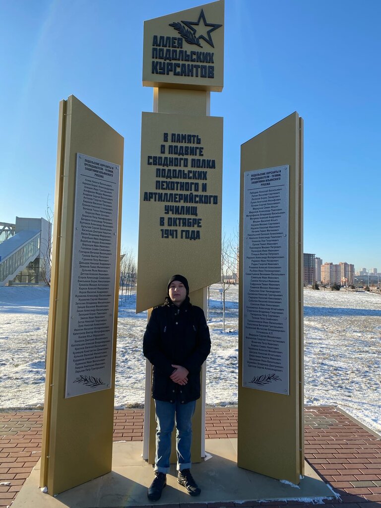 Anıt, heykel Подольским курсантам, Tula, foto