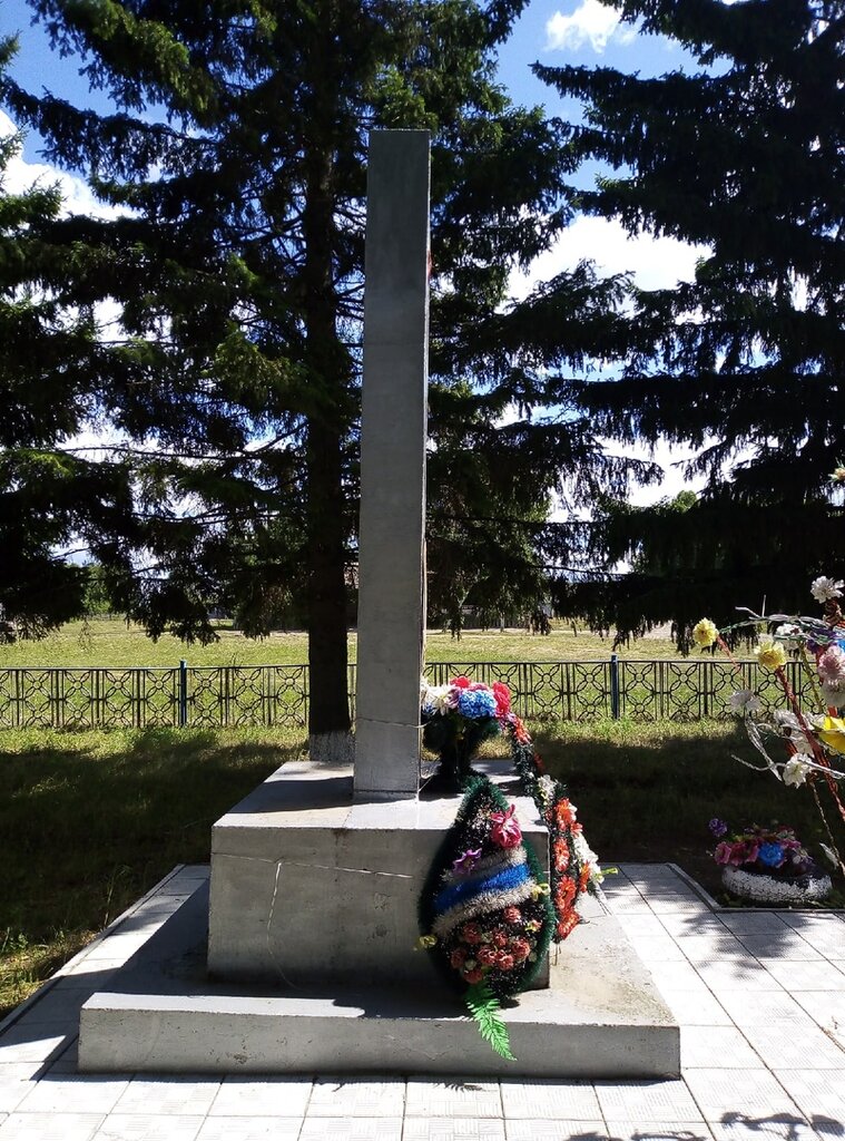 Anıt, heykel Погибшим землякам в годы Великой Отечественной войны, Novosibirskaya oblastı, foto