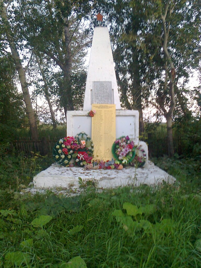 Anıt, heykel Воинам, погибшим в годы Великой Отечественной войны, Novosibirskaya oblastı, foto