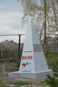 Воинам, павшим в годы Великой Отечественной войны 1941-1945 гг. (Saratov Region, Tatishchevskiy rayon, Oktyabrskoye munitsipalnoye obrazovaniye, selo Kulikovka), anıt, heykel  Saratovskaya oblastından