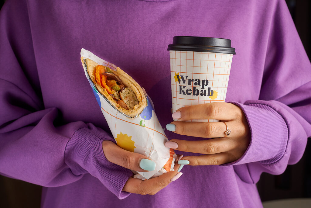 Fast food Wrap Kebab, Moskova, foto