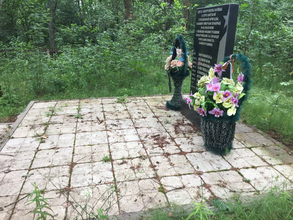 Anıt, heykel Братские воинские могилы, Pskovskaya oblastı, foto