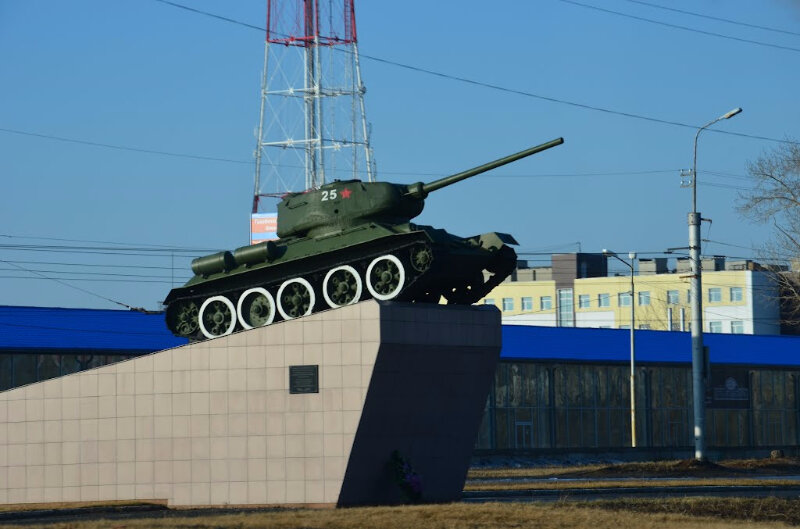 Teknoloji anıtı Танк Т-34, Kurgan, foto
