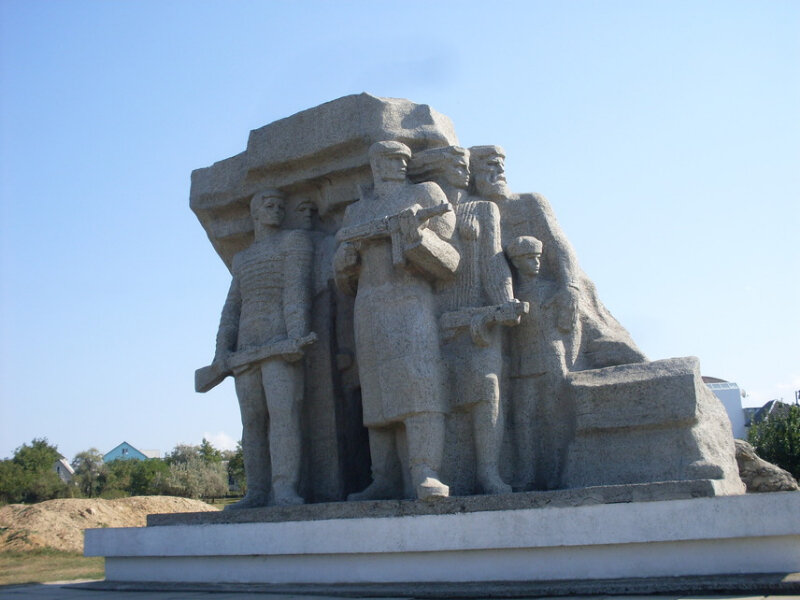 Anıt, heykel Мемориальный комплекс Одесские катакомбы, Odessa Bölgesi, foto