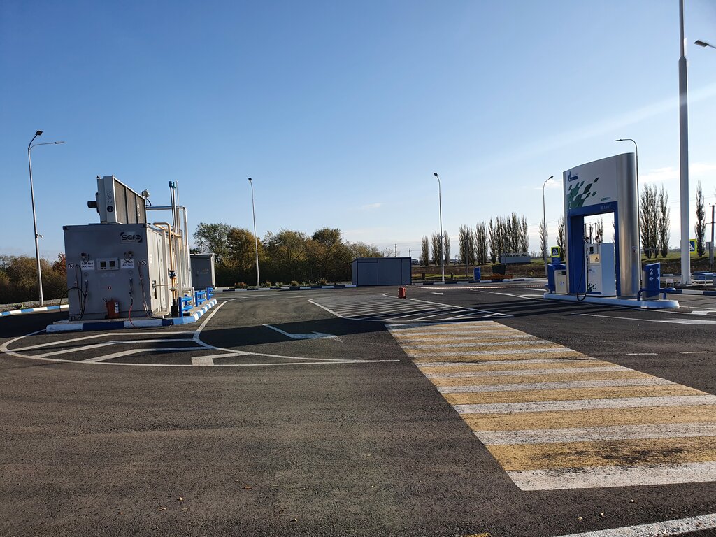 Otogaz dolum istasyonu Gazprom gazomotornoye toplivo, Rostovskaya oblastı, foto