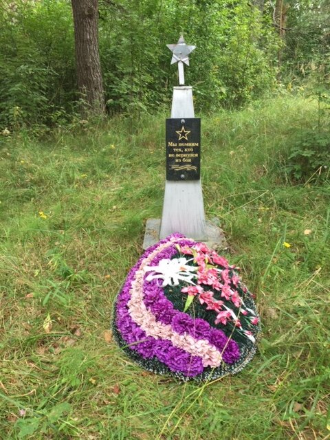 Anıt, heykel Братские воинские могилы, Pskovskaya oblastı, foto