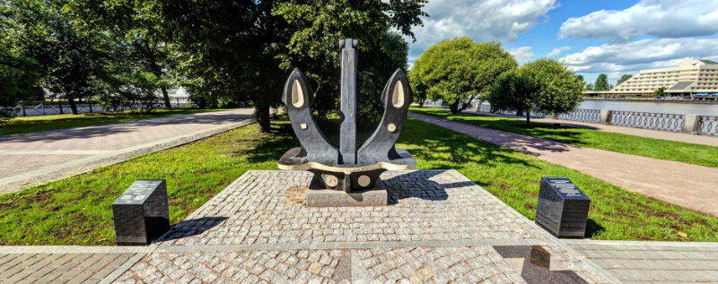 Anıt, heykel Якоря Холла, Vyborg, foto