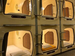 Funabashi Grand Sauna and Capsule Hotel - Caters to Men (Kanagawa Prefecture, Yokohama, Honcho 1, 4), otel
