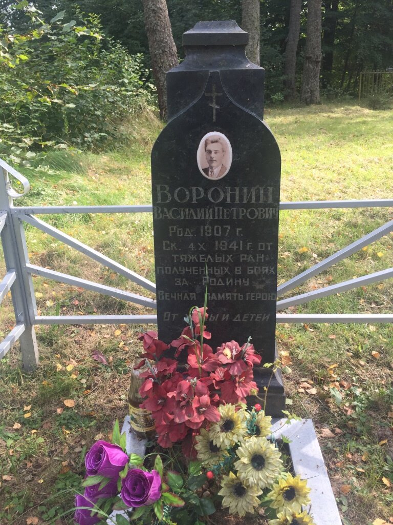 Ünlü kişilerin mezarları Рядовой В.П. Воронин, Smolenskaya oblastı, foto