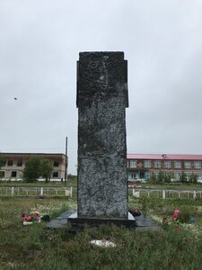 Воинам-землякам, погибшим на фронтах Великой Отечественной войны (Omsk Region, Nazyvayevskiy rayon, selo Zhirnovka), anıt, heykel  Omskaya oblastından