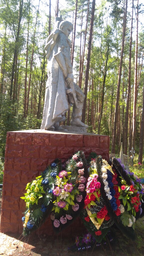 Anıt, heykel Братсая могила 8 тысяч воинов Советской Армии, Smolenskaya oblastı, foto