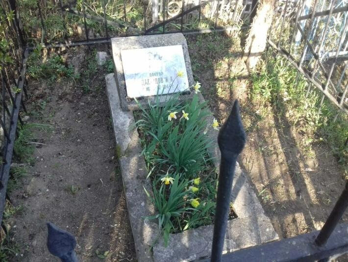 Ünlü kişilerin mezarları Главный врач Старокрымского санатория И.И. Давыдов, Stary Krym (Eski Kırım), foto