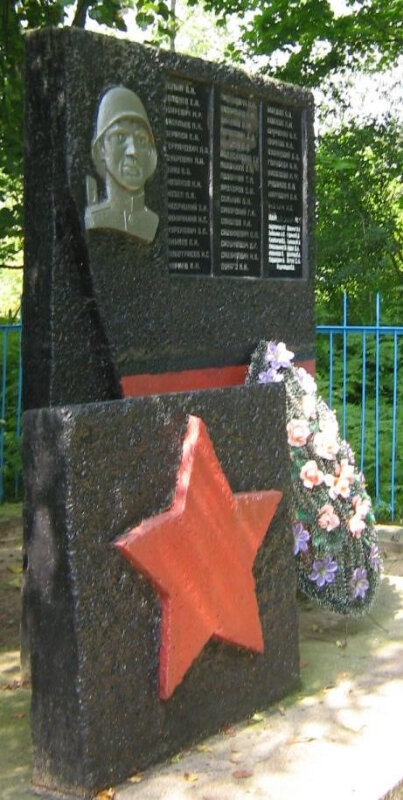 Anıt, heykel Братская могила, Minskaya oblastı, foto