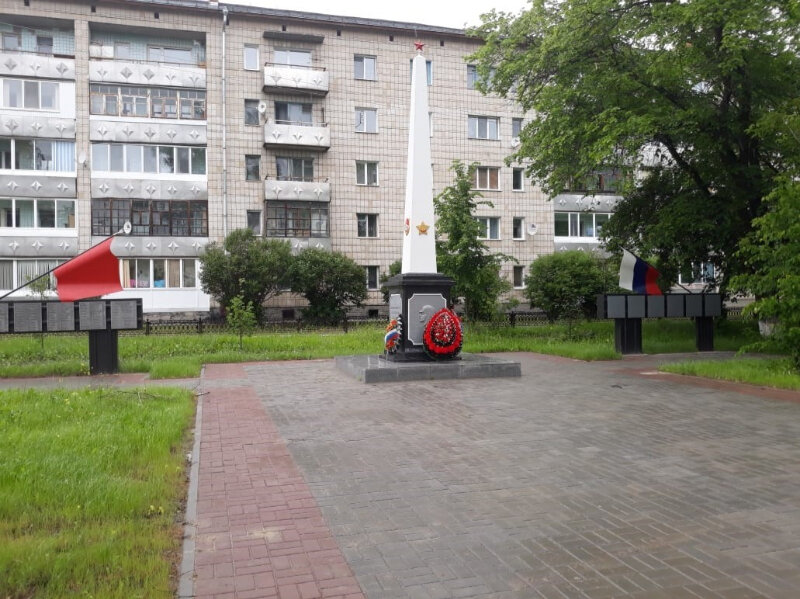 Anıt, heykel Мемориал славы героям Великой Отечественной войны, Tomskaya oblastı, foto