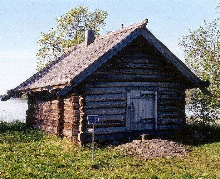 Turistik yerler Баня из деревни Усть-Яндома, Karelya, foto