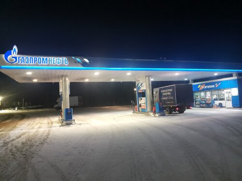 Benzin istasyonu Gazpromneft, Omskaya oblastı, foto