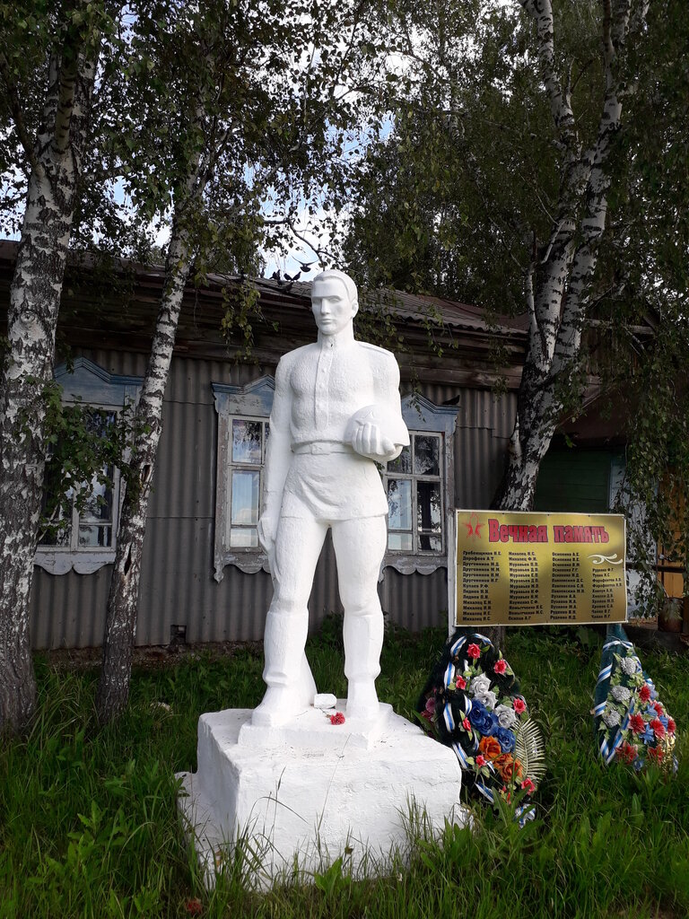 Anıt, heykel Погибшим воинам, Novosibirskaya oblastı, foto