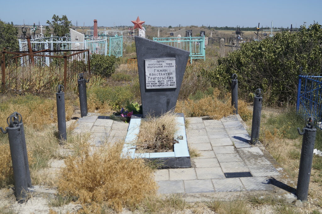 Ünlü kişilerin mezarları Партизан Ганин Константин Григорьевич, Kırım Cumhuriyeti, foto