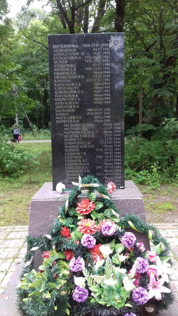 Anıt, heykel Братская могила, Pskovskaya oblastı, foto