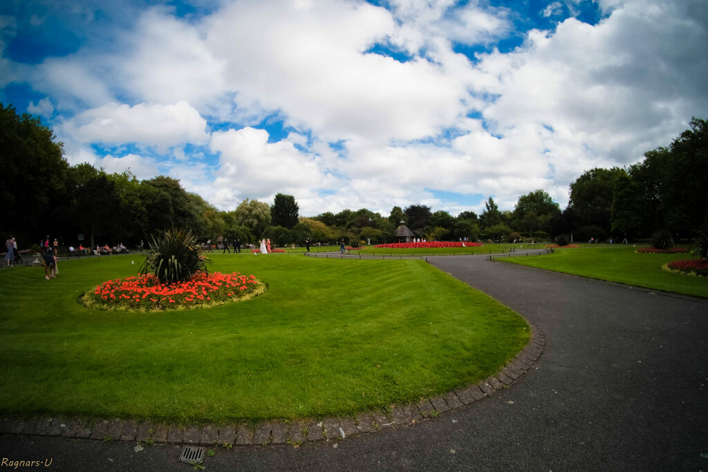 Kültür ve eğlence parkları St Stephen's Green, Dublin, foto