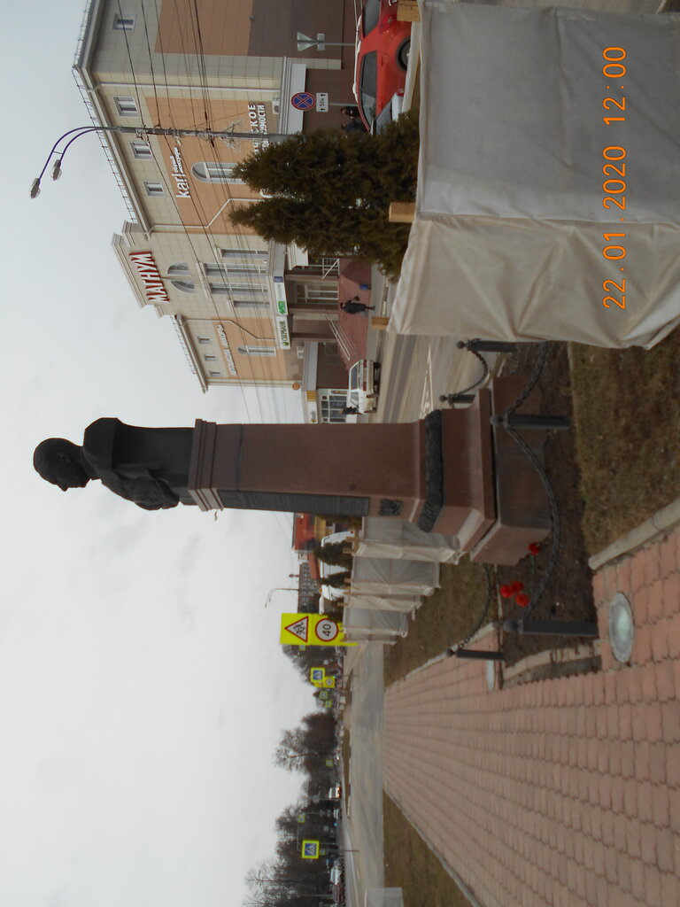 Anıt, heykel М.Е. Катуков, Oziory, foto