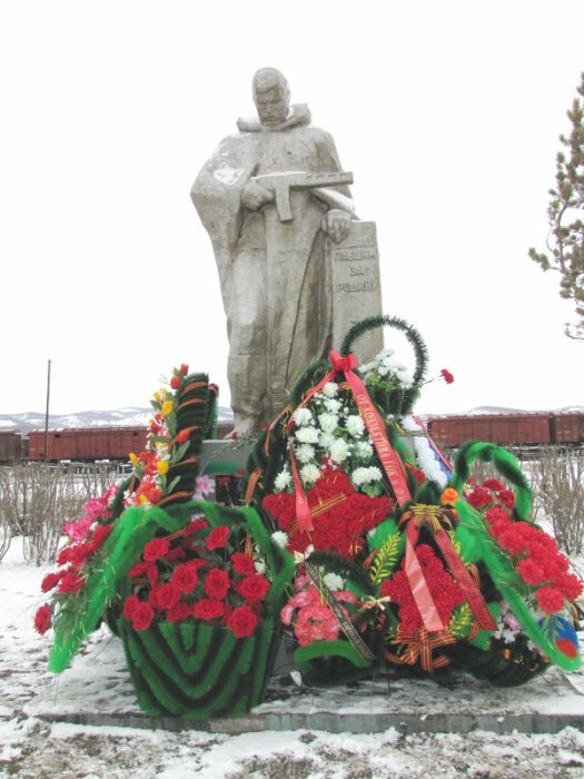 Anıt, heykel Воинам-землякам, погибшим в годы Великой Отечественной войны, Hakasya, foto
