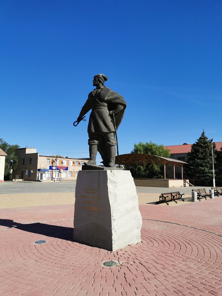 Anıt, heykel Степан Разин, Volgogradskaya oblastı, foto