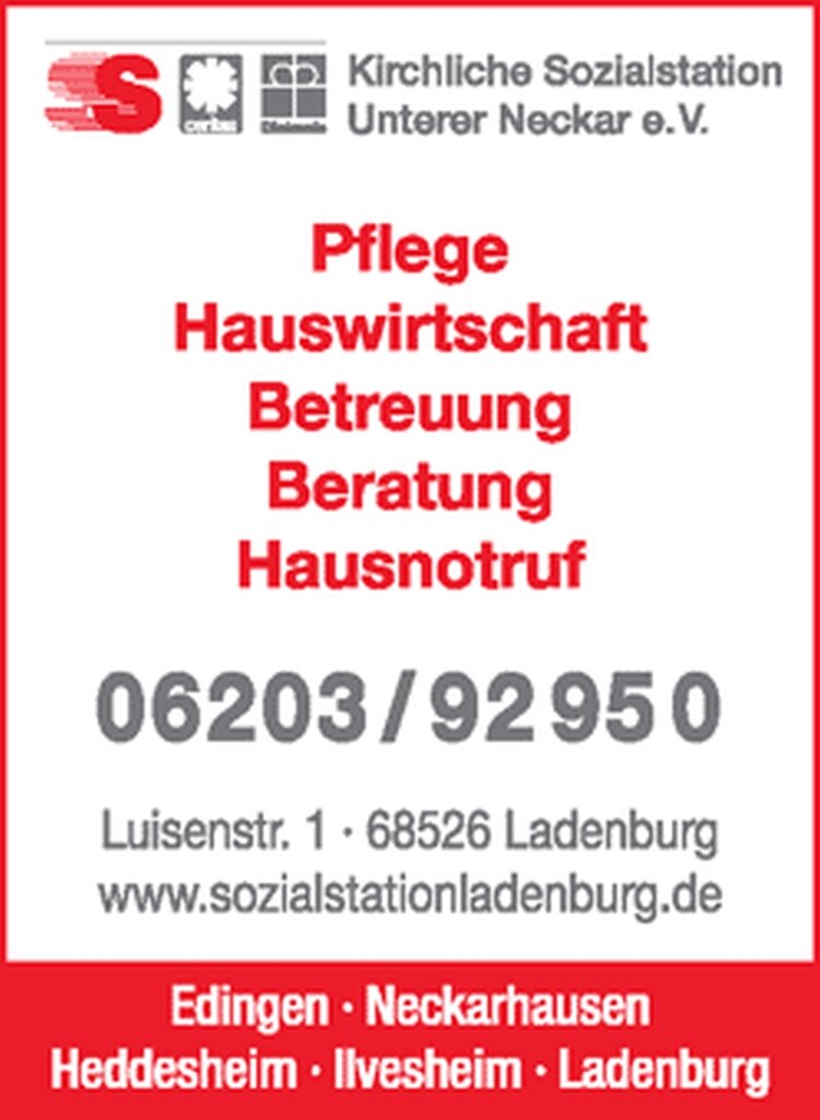 Evde tıbbi yardım Kirchliche Sozialstation Unterer Neckar E. V., Baden‑Wurttemberg, foto