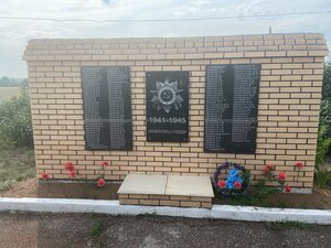 Памяти Великой Отечественной войны (Republic of Bashkortostan, Aurgazinskiy rayon, selo Turumbet, Naberezhnaya ulitsa), anıt, heykel  Başkurdistan'dan