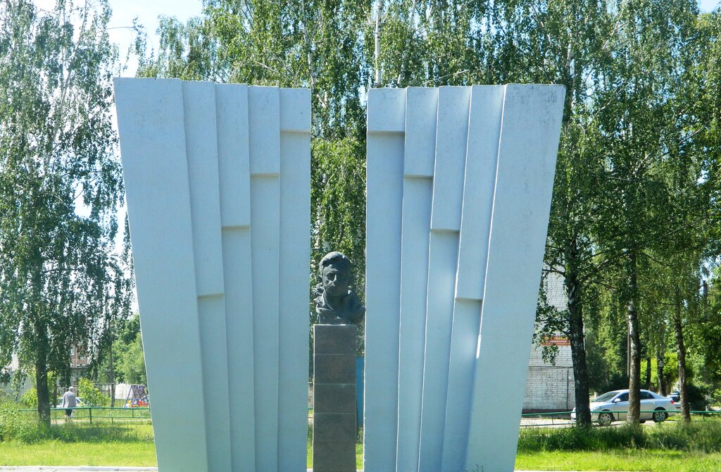 Anıt, heykel В.С. Рябок, Diatkovo, foto