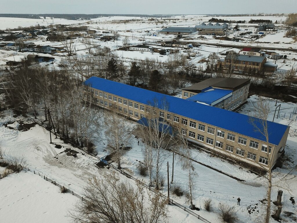 Ortaokul Mbou Marushinskaya secondary school, Altayski krayı, foto