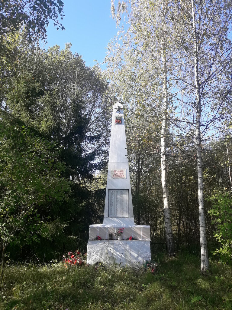 Anıt, heykel Обелиск в память о Великой Отечественной войне, Tverskaya oblastı, foto