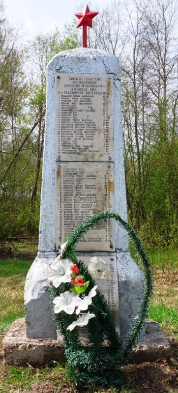 Anıt, heykel Братская могила, Vitebskaya oblastı, foto