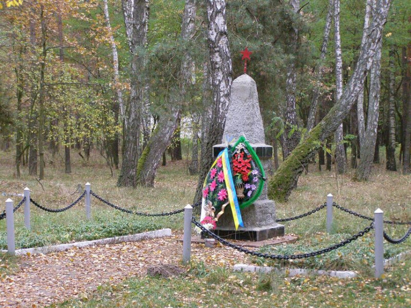 Anıt, heykel Братская могила воинов, Çernigov Bölgesi, foto